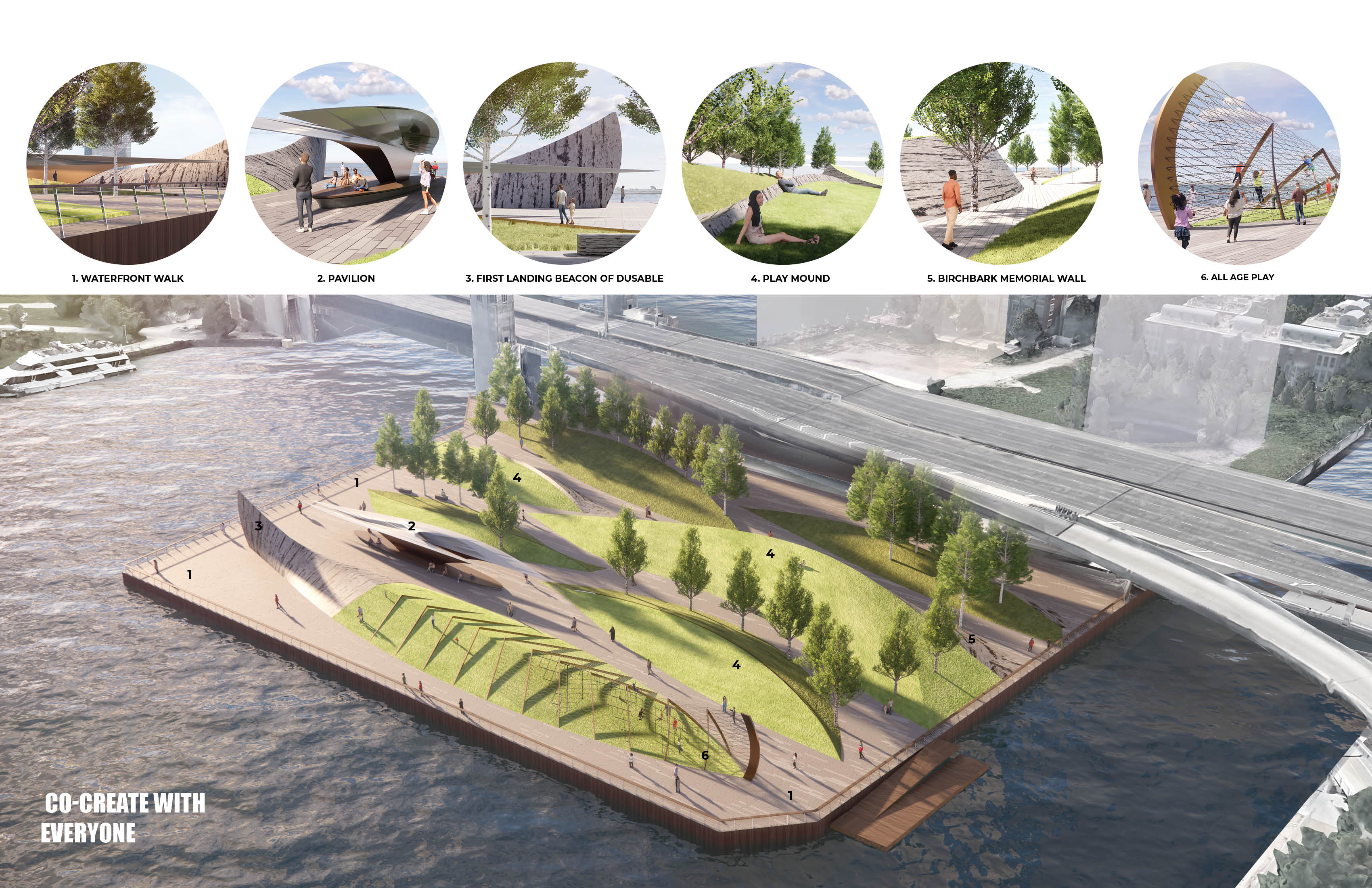 The Future of DuSable Park — Design Competition - Design: Yadan Luo, Hong Zhang